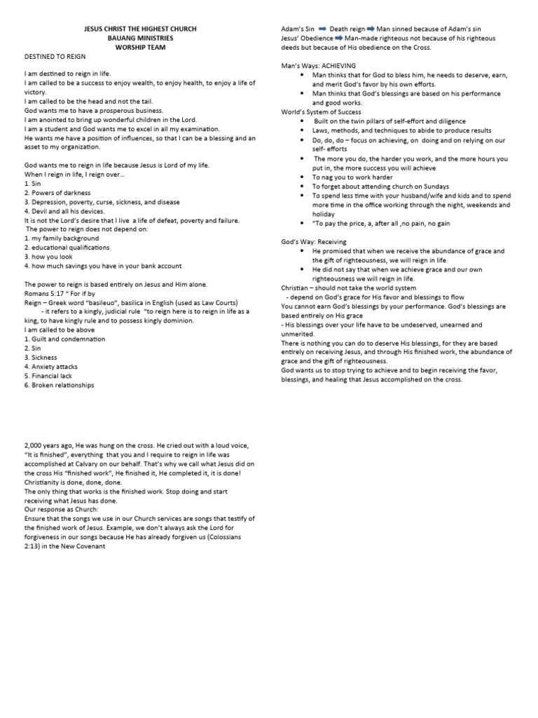 Devo 2 | PDF | Grace In Christianity | Jesus