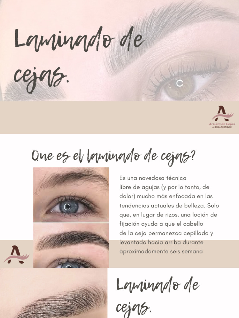 Laminado de Cejas MODIFICADA. | PDF | Ceja