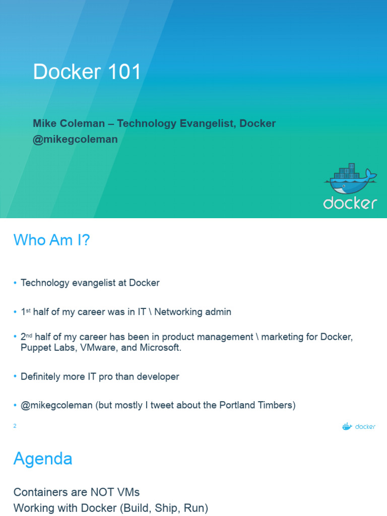 Docker 101 Jan 2017 | PDF | Cloud Computing | Virtual Machine