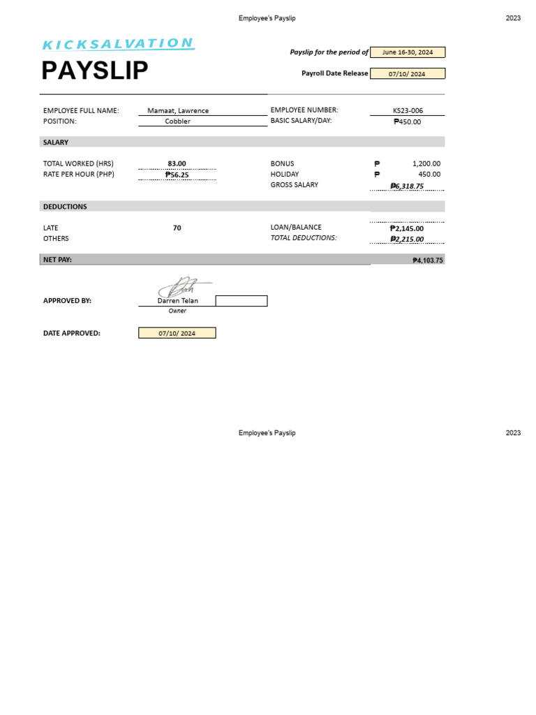 KS 2nd Cut Off June 2024.Xlsx - Mamaat, Lawrence | PDF | Finance & Money Management