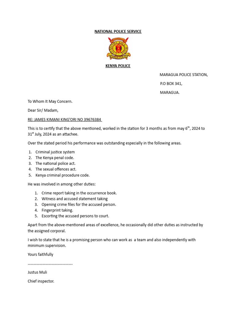 National Police Service | PDF