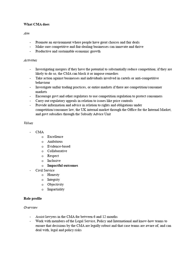 CMA Application Notes | PDF | Justice | Crime & Violence