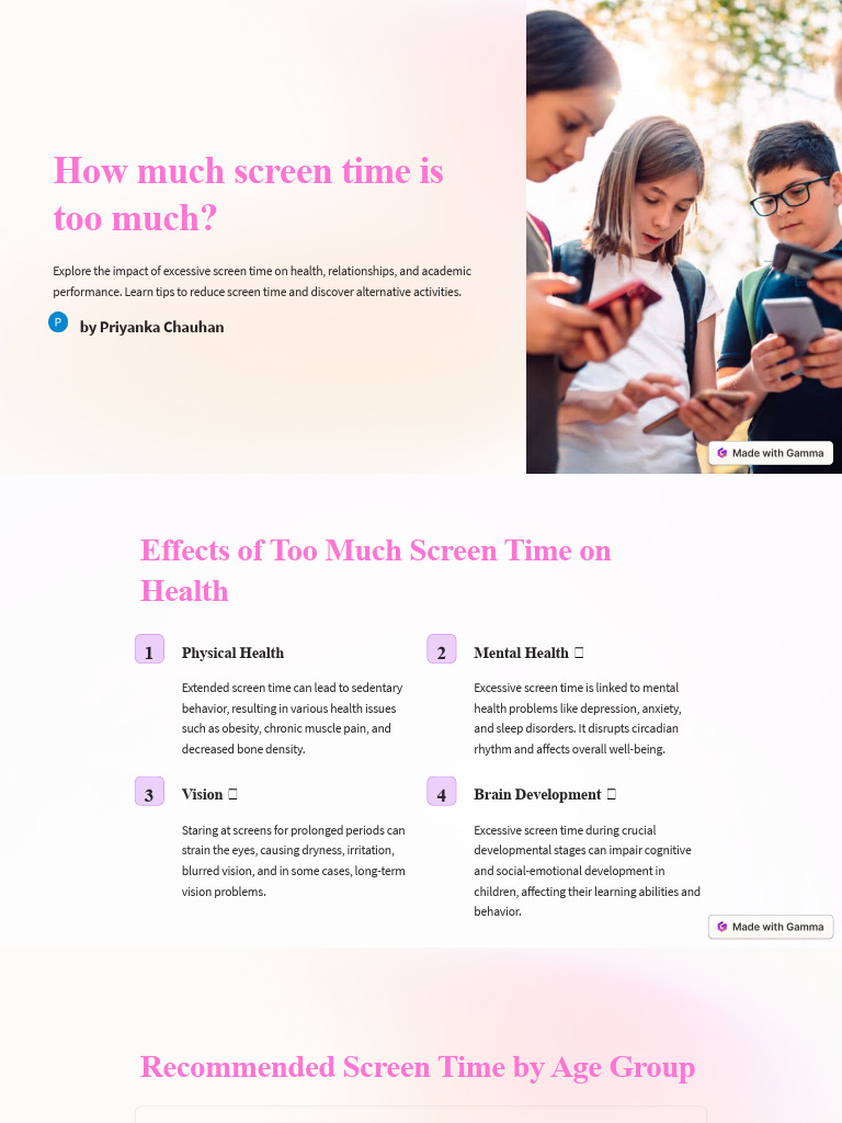 How Much Screen Time Is Too Much | PDF | Sleep | Psychology