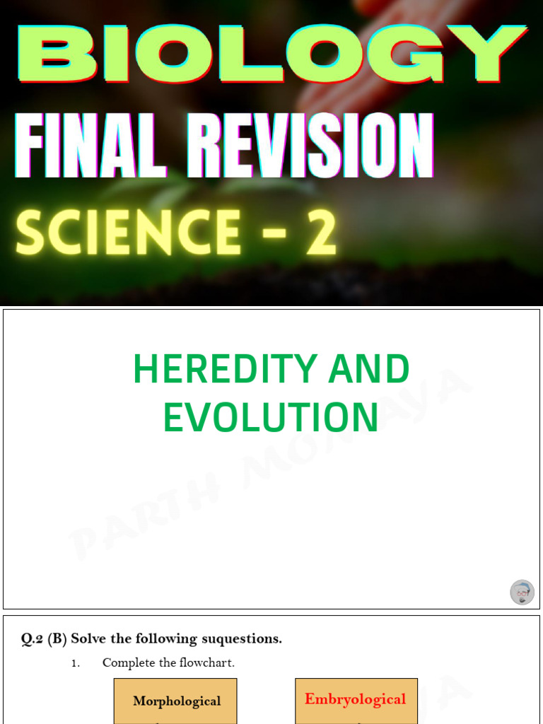 Evidence of Evolution and Heredity Concepts | PDF | Menstrual Cycle ...