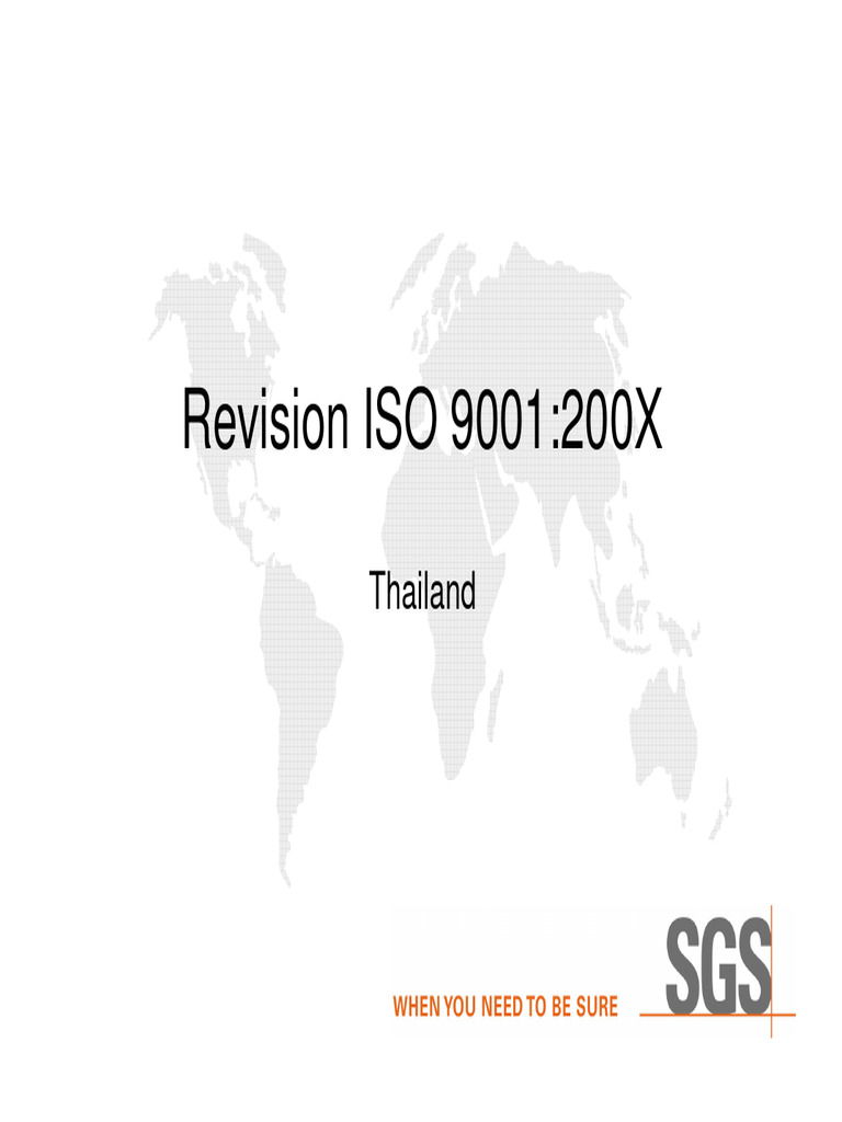 ISO 9001:200X Revision Overview | PDF | Verification And Validation ...