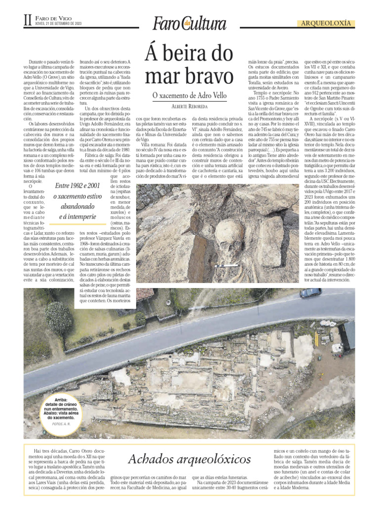 Á Beira Do Mar Bravo - A Necrópole de Adro Vello | PDF