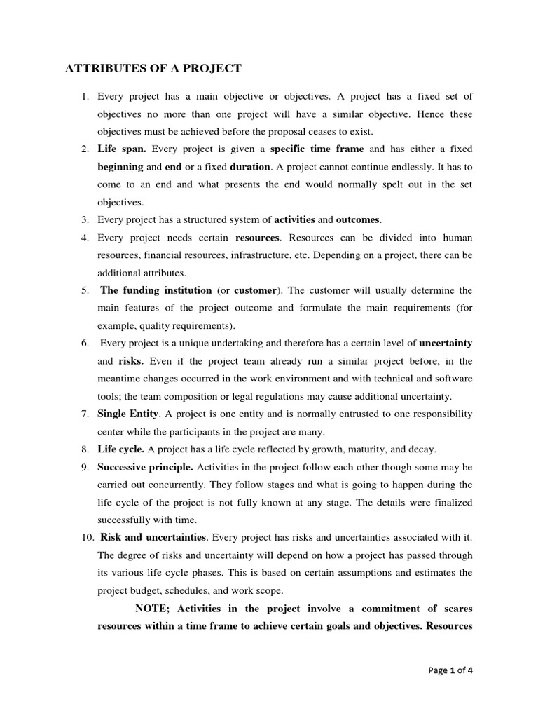 Key Attributes of Project Management | PDF | Project Management | Business