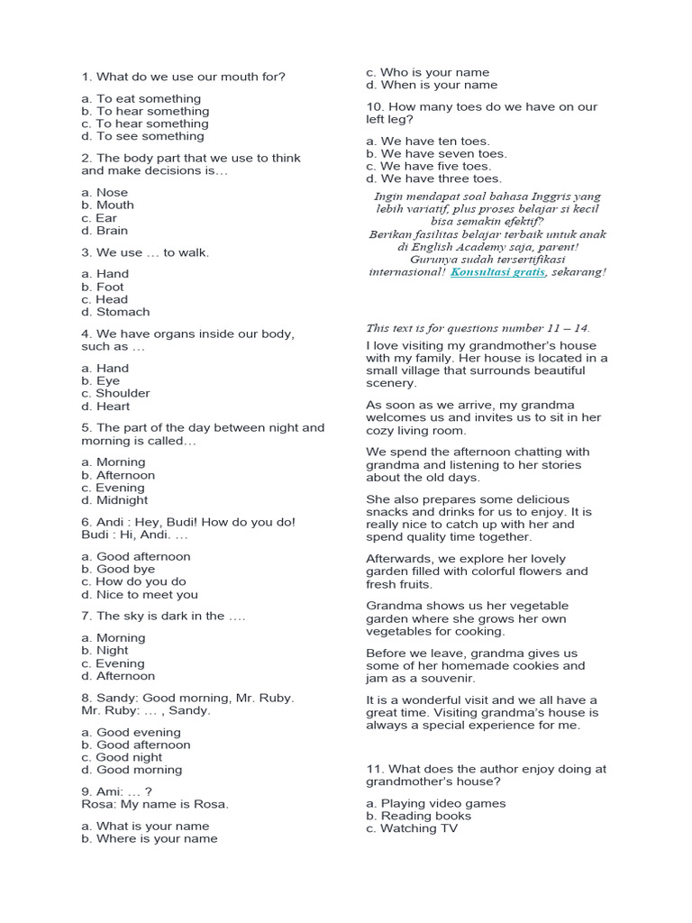 Soal BLM Cetak | PDF