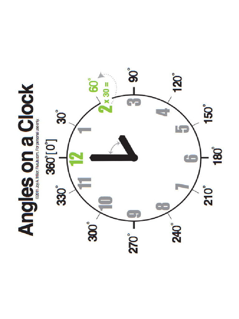 Angles in Clock | PDF