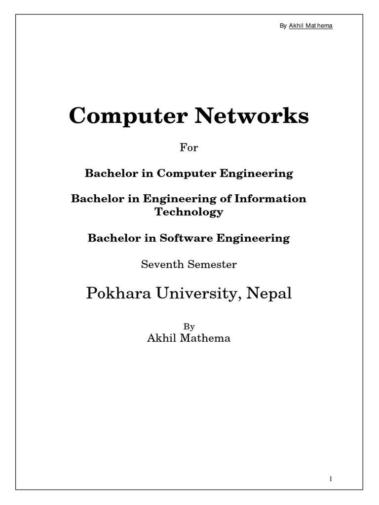 Computer Network | PDF | Computer Network | Asynchronous Transfer Mode