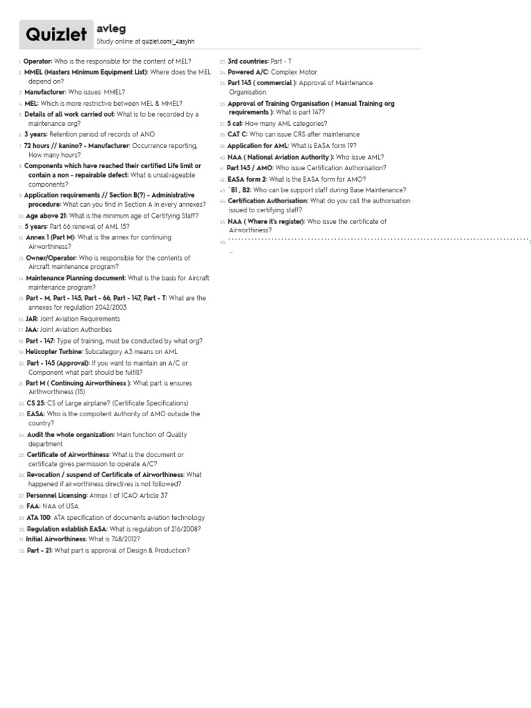 MEL and MMEL Responsibilities Explained | PDF | Aircraft | Aerospace