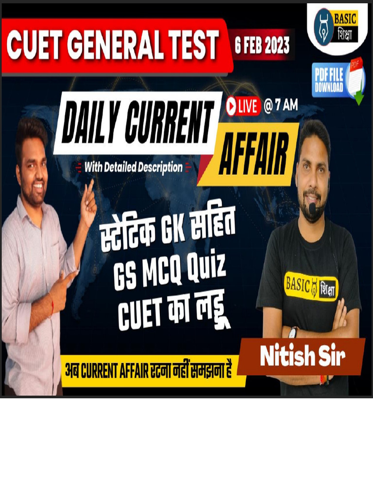 Current Affair Lec 107jkjl | PDF