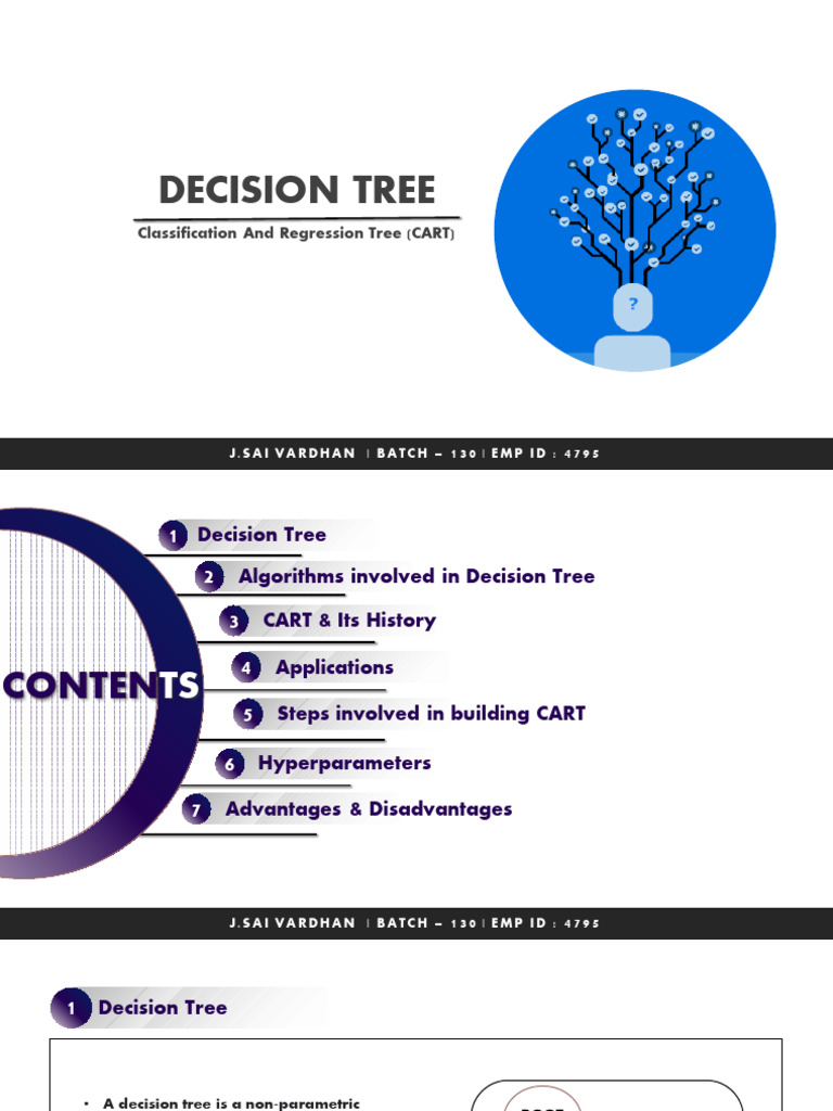 Understanding Of Working Of Decision Tree Cart Algorithm Pdf