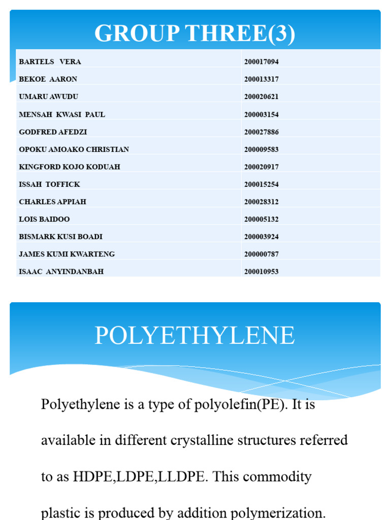 Polyethylene and Polypropylene | PDF | Polyethylene | Polymers
