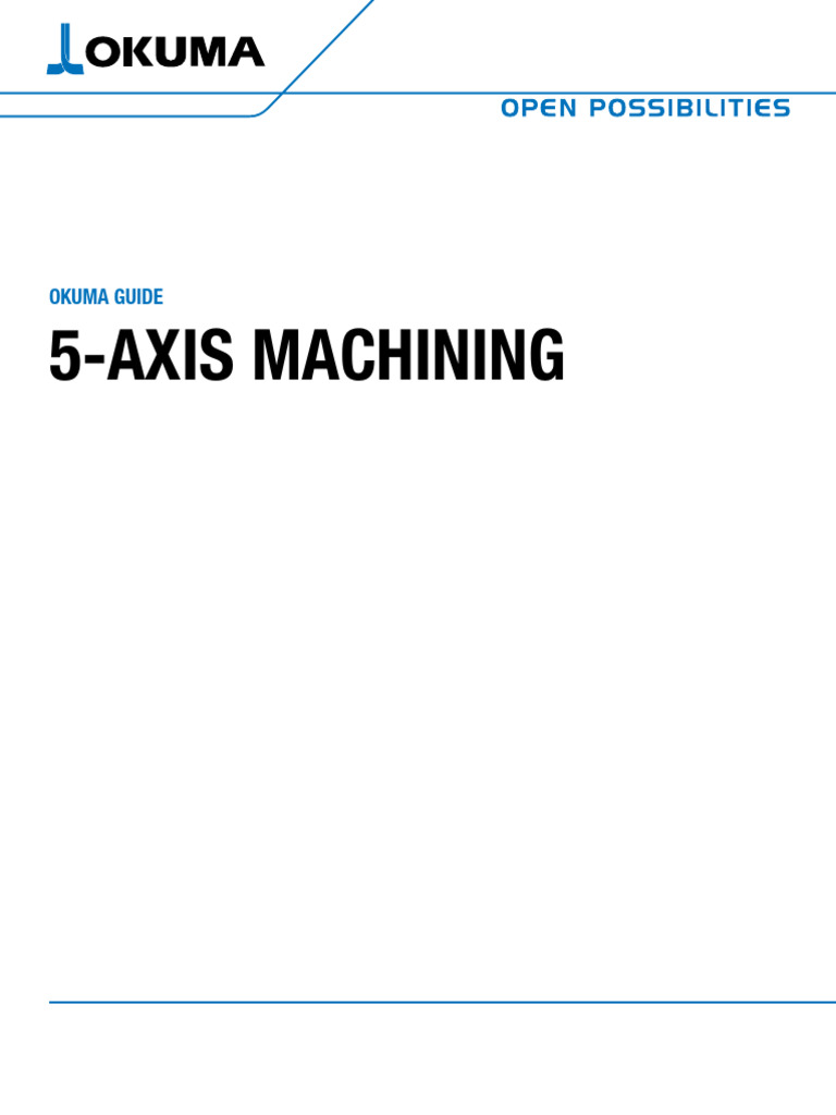 Okuma 5 Axis Guide | PDF | Machining | Machines