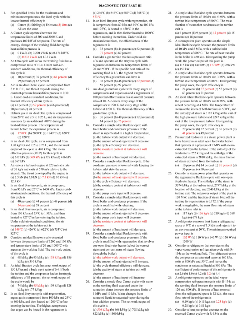 Answer Key Diagnostic Test Part 3 Pdf