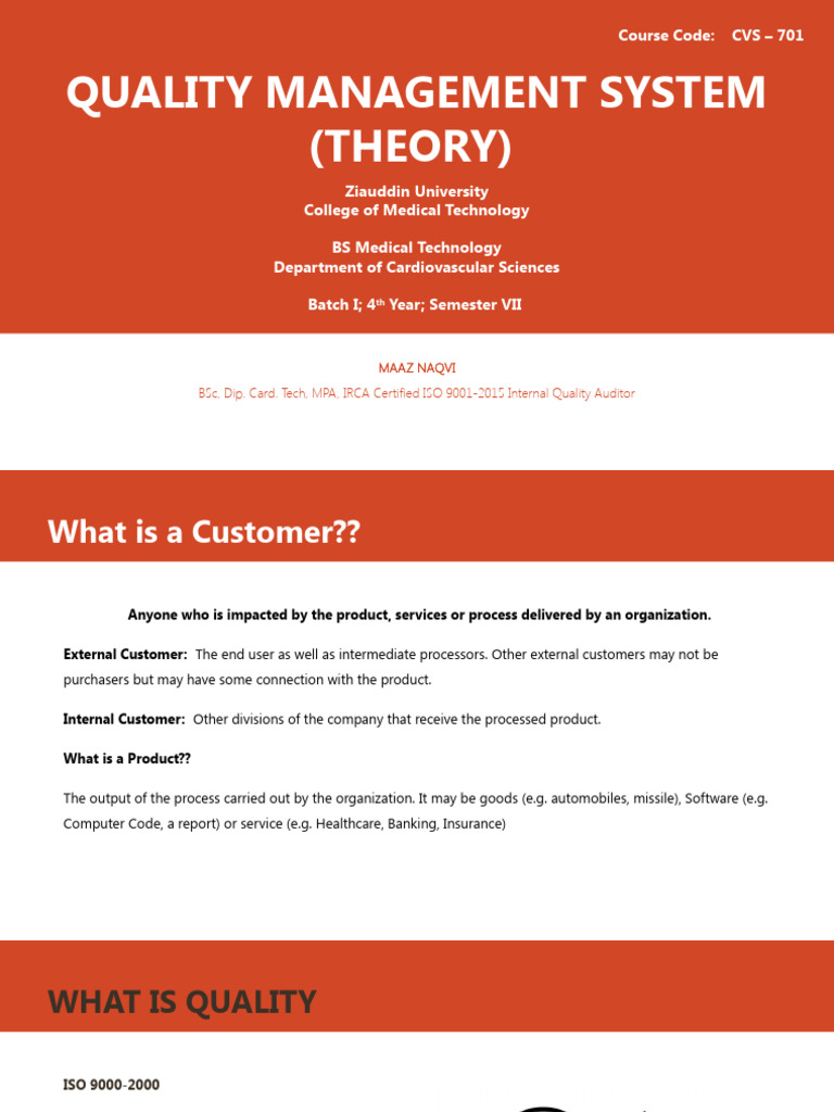 Understanding Quality Management Systems | PDF | Risk | Patient Safety