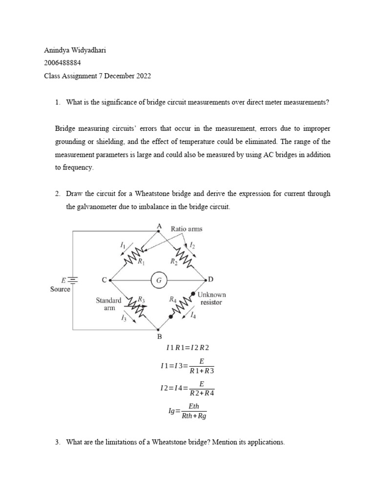 Instrument Class Asg 7 Dec | PDF | Electrical Resistance And ...
