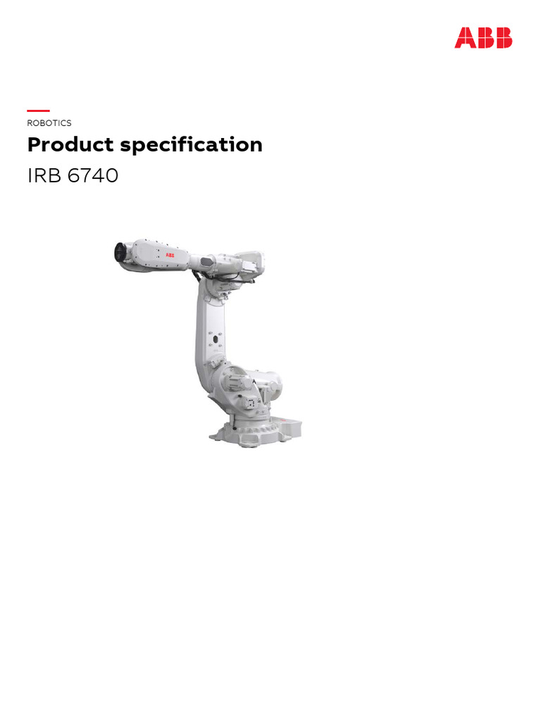3HAC085706 PS IRB 6740-En | PDF | Electromagnetic Compatibility | Robot