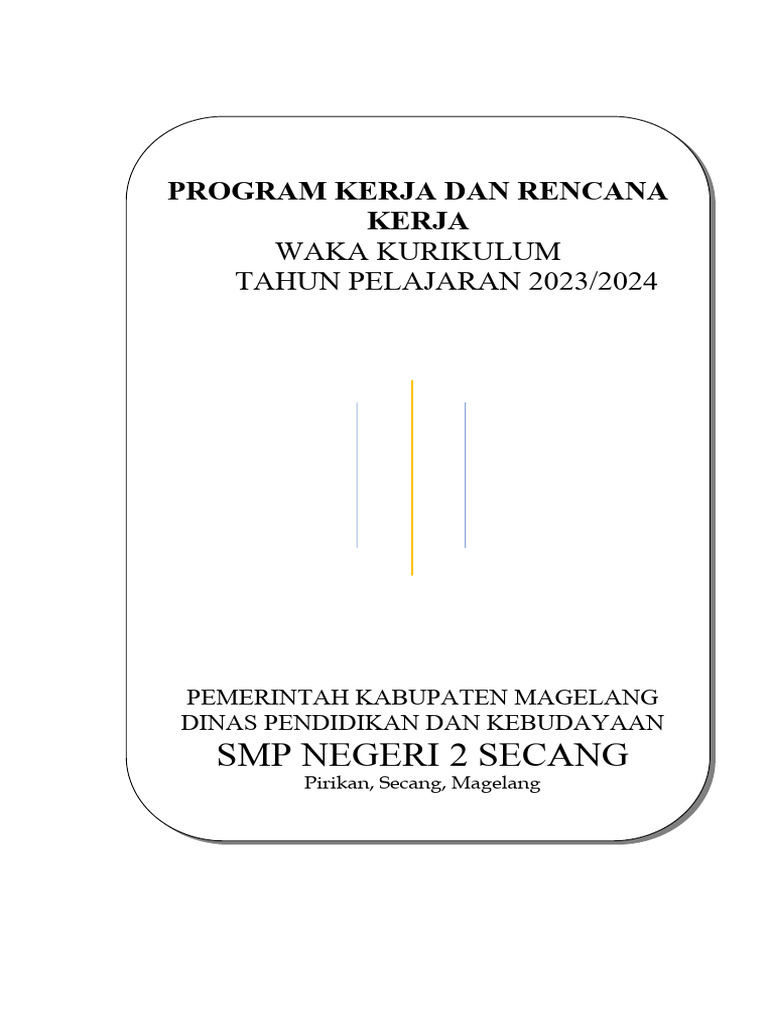 Program Kerja Kurikulum 20222023 | PDF