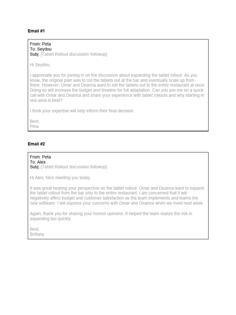 Tablet Rollout Strategy Debate | PDF