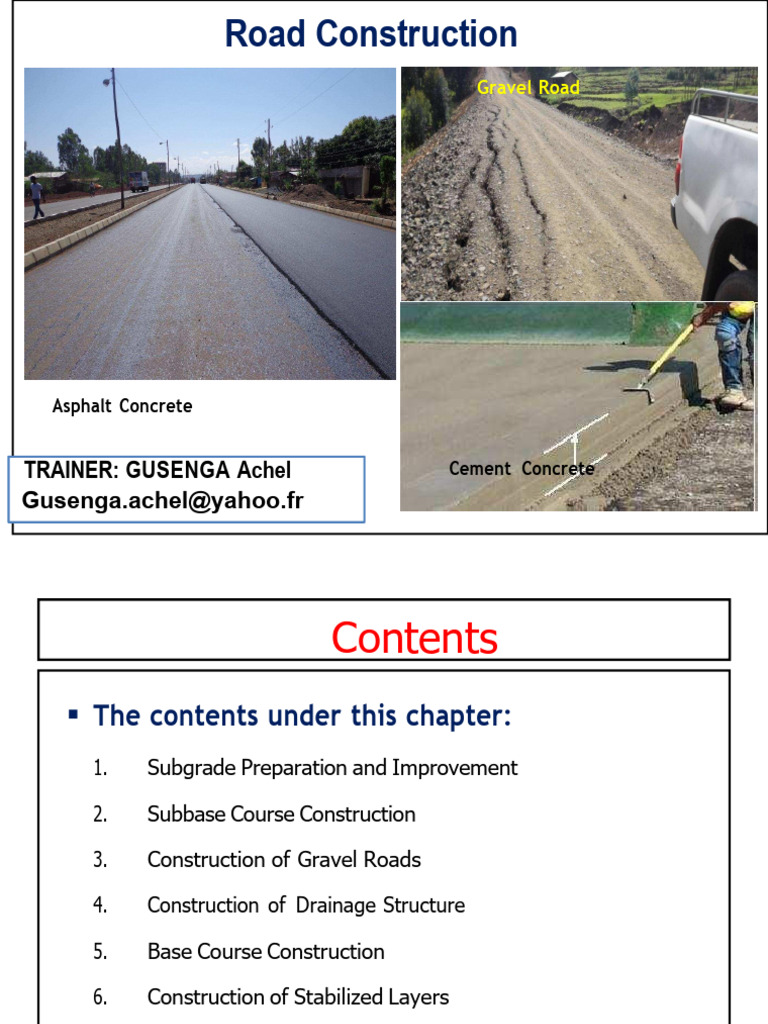Road Construction Techniques | PDF | Road | Soil