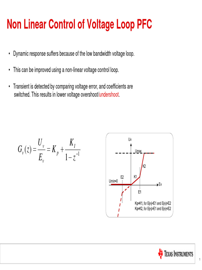 Non-Linear Voltage Control PFC Optimization | PDF