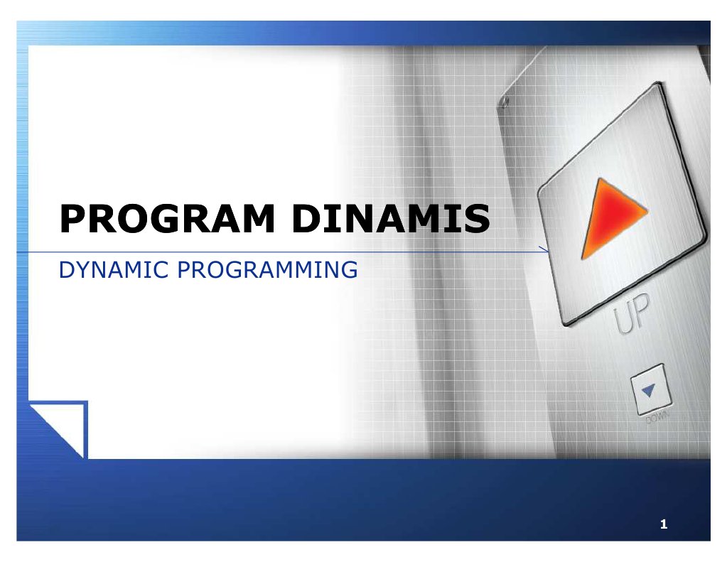 Program Dinamik | PDF