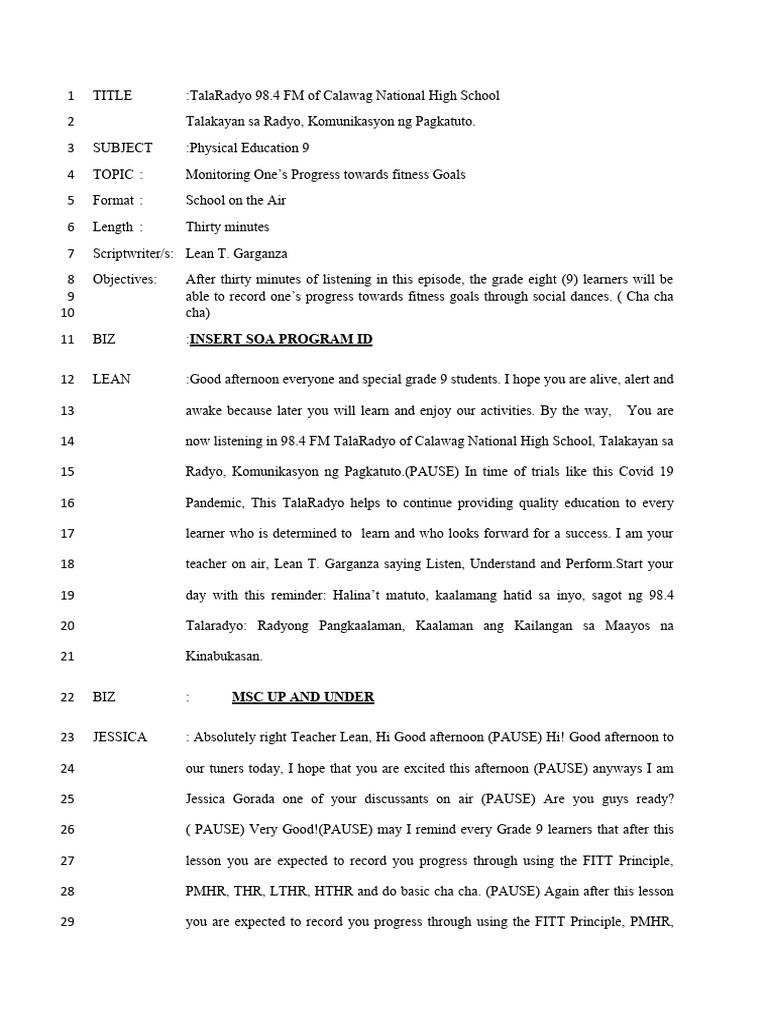 Rbi Mapeh 9 Pe | PDF | Prejudices | Learning