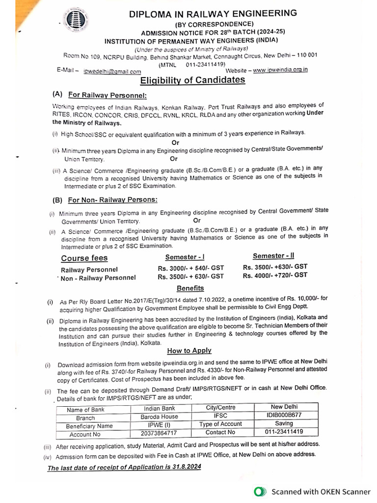 Admission Notice 28th Batch | PDF