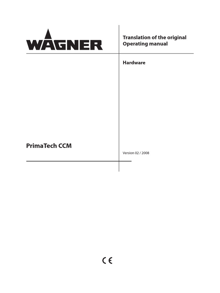 Wagner CCM - ENG - 0263972 | PDF | Hazards | Personal Protective Equipment