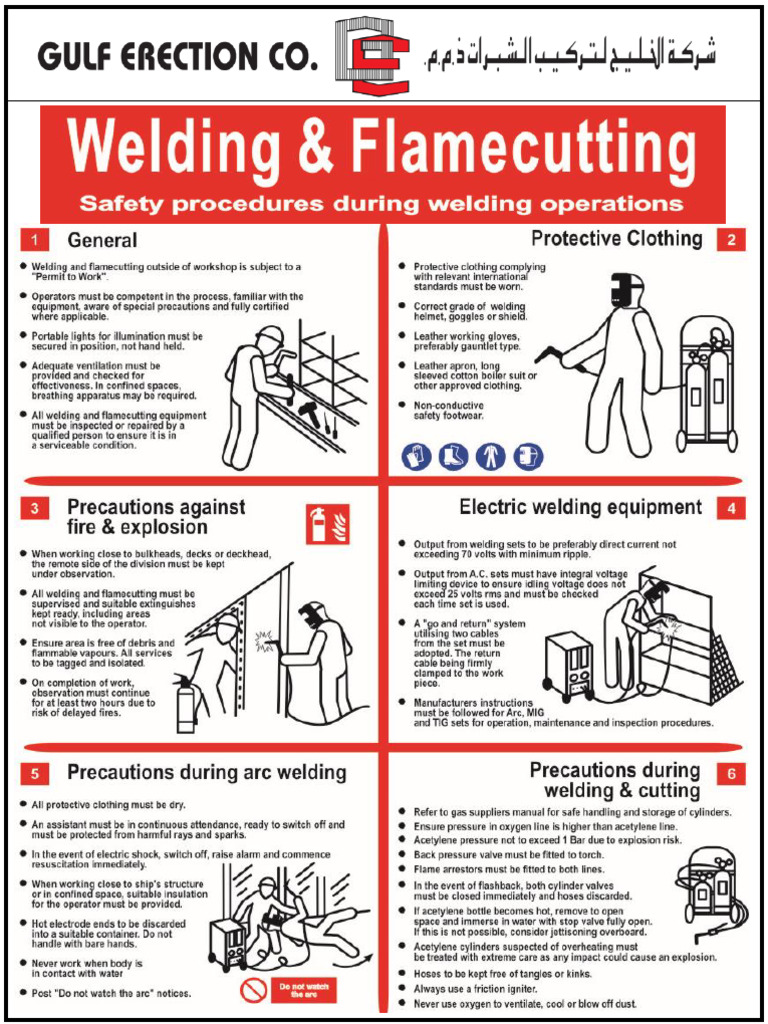 Welding & Gas Cutting - Precautions | PDF
