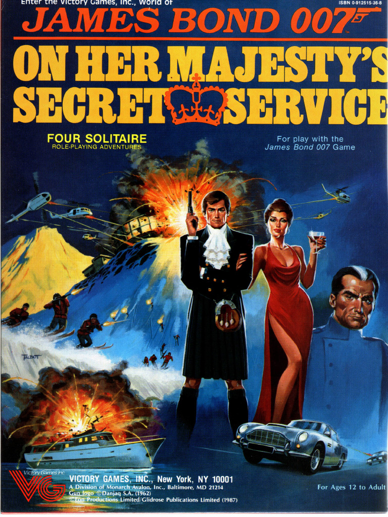 James Bond 007 - On Her Majesty's Secret Service (VG35015) | PDF