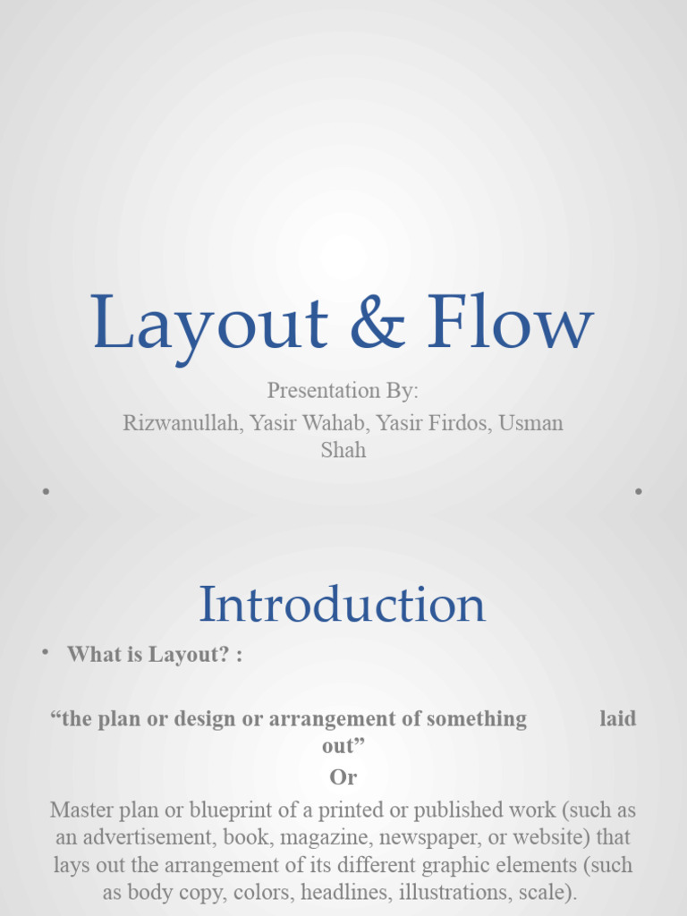 Layout & Flow | PDF | Page Layout | Business Process
