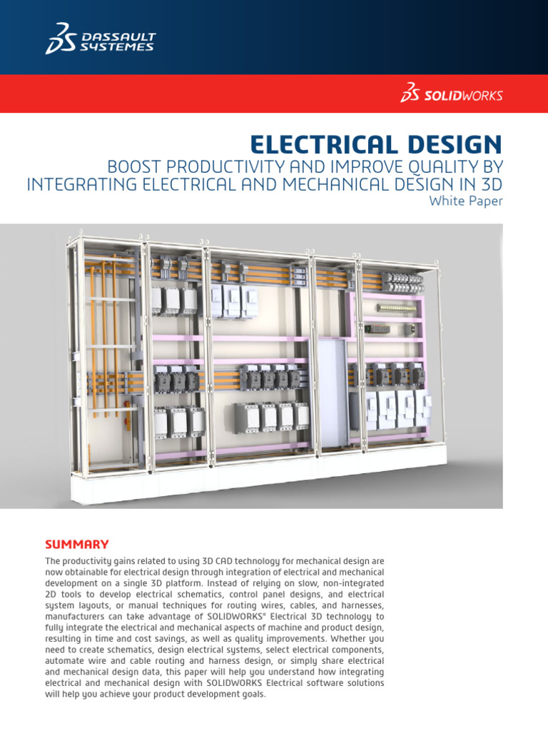 Electrical Design Boost Productivity Improve Quality 3D | PDF ...