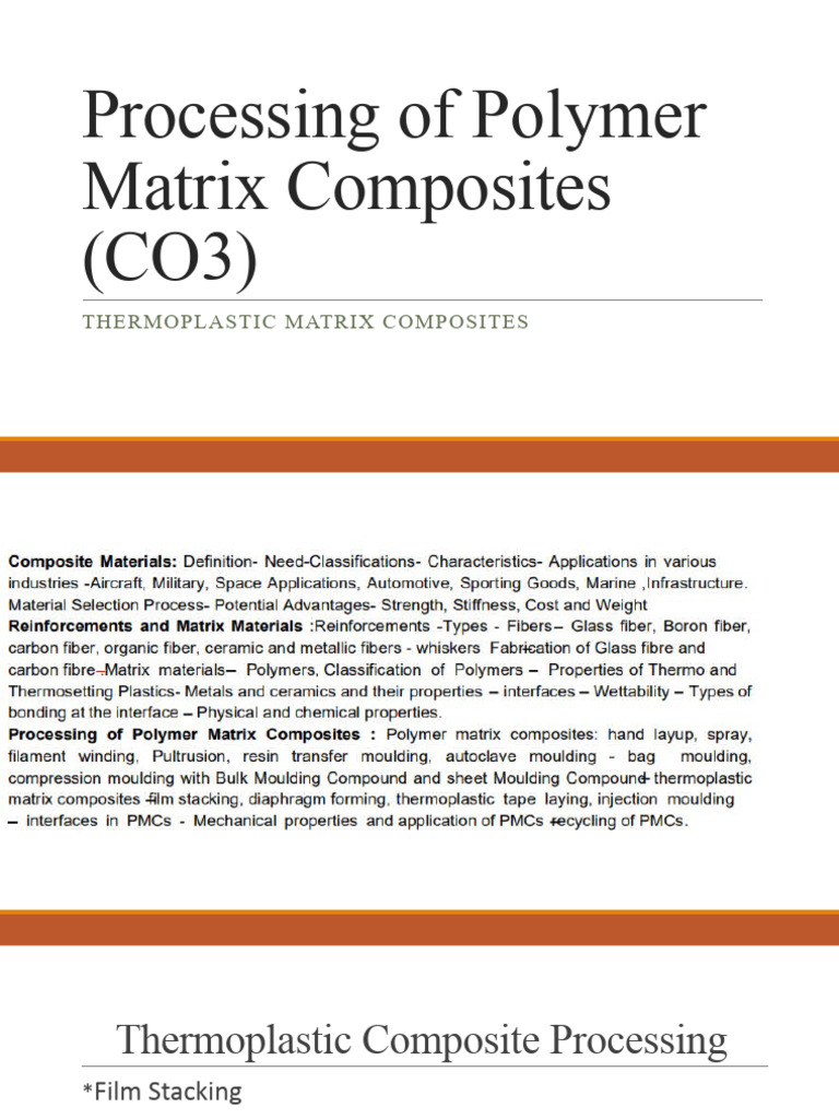 Thermoplastic Composite Processing Guide | PDF