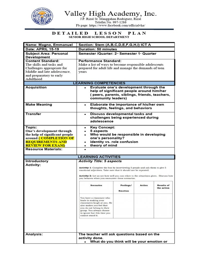 Perdev Week 5 | PDF | Adolescence | Theory Of Mind