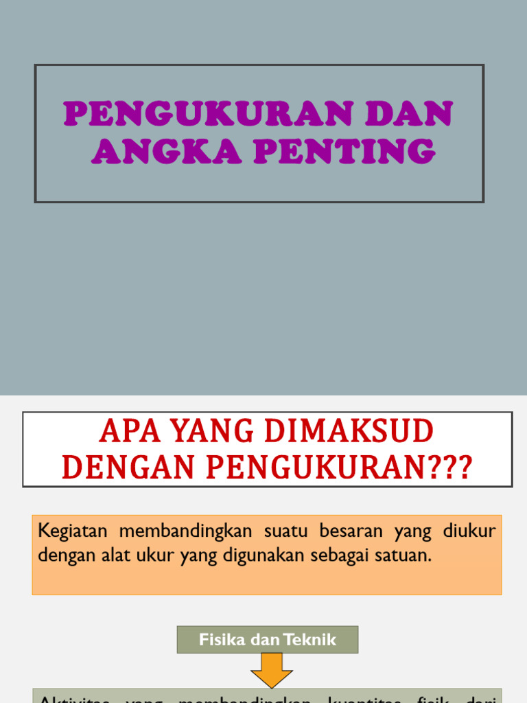 Pengukuran dan Angka Penting dalam Fisika | PDF