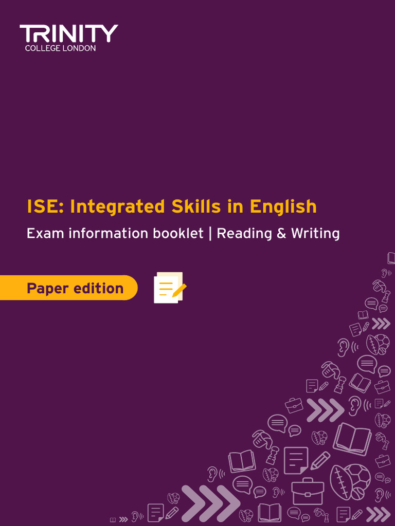 6299 ISE (Paper Edition) Exam Info Reading & Writing ISE A1-IsE III | PDF | English As A Second ...