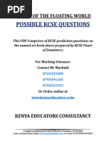 KCSE Pp3 2025 Trial 1 | PDF