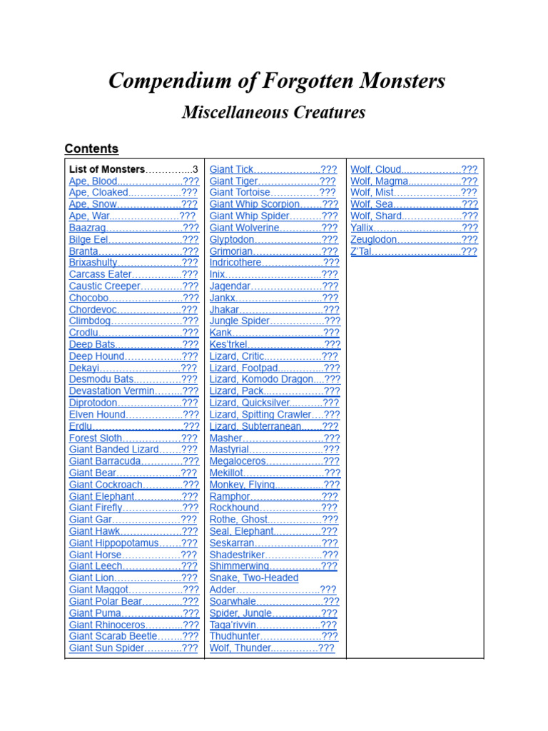 Examples of Monster Descriptions | PDF | Dwarf (Dungeons & Dragons ...