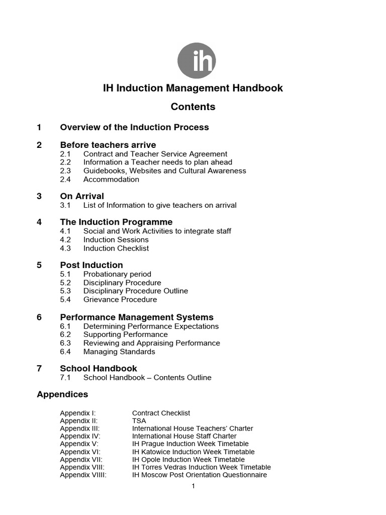 Induction Handbook | PDF | Cost Of Living | Teachers