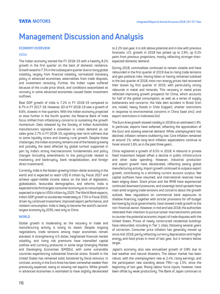 Management Discussion and Analysis | PDF | Inflation | Securitization