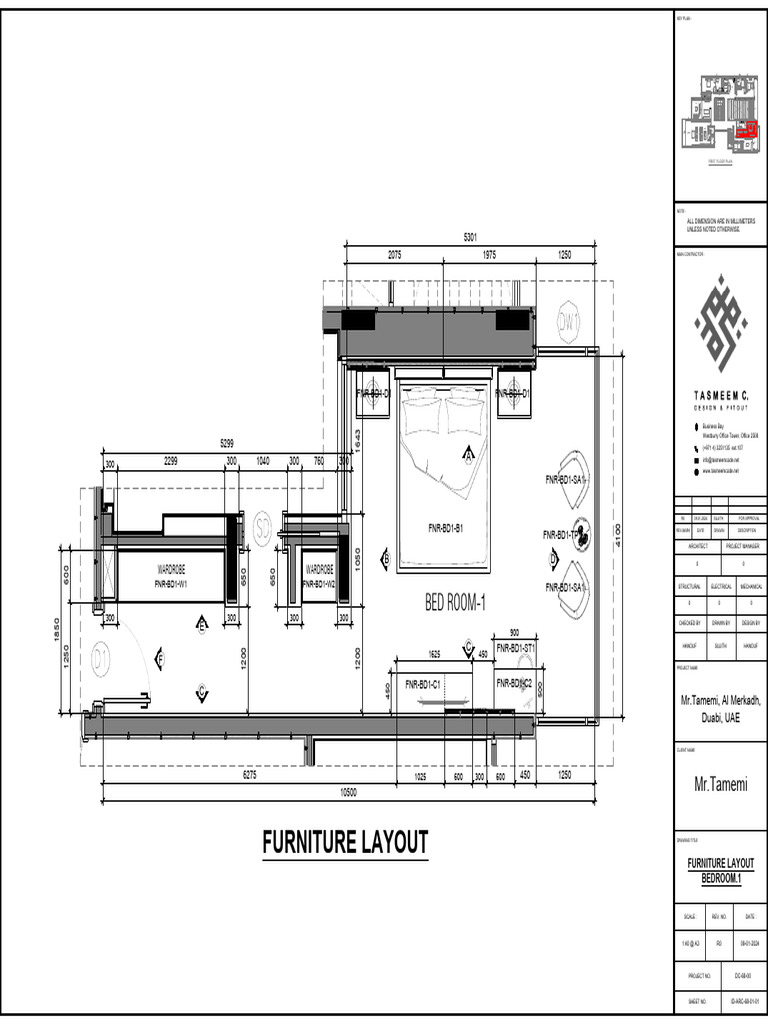 Id Arc 68 01 FF Bedroom.1 Shop Drawings | PDF | Bedroom | Interior Design