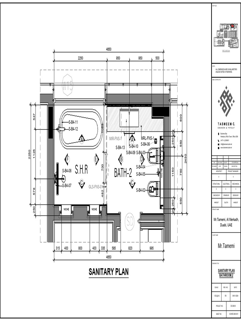 Id Arc 68 04 FF Bathroom.2 Shop Drawings | PDF | Leisure Activities ...