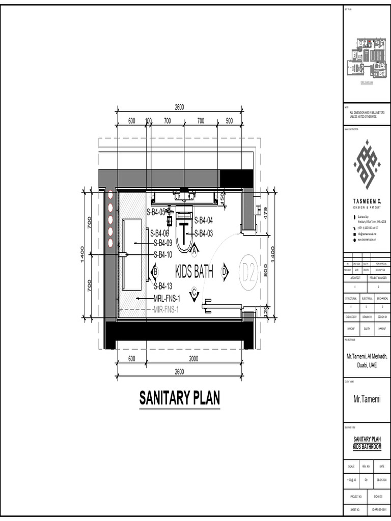 Id Arc 68 06 FF Kids Bathroom Shop Drawings | PDF | Home | Leisure ...