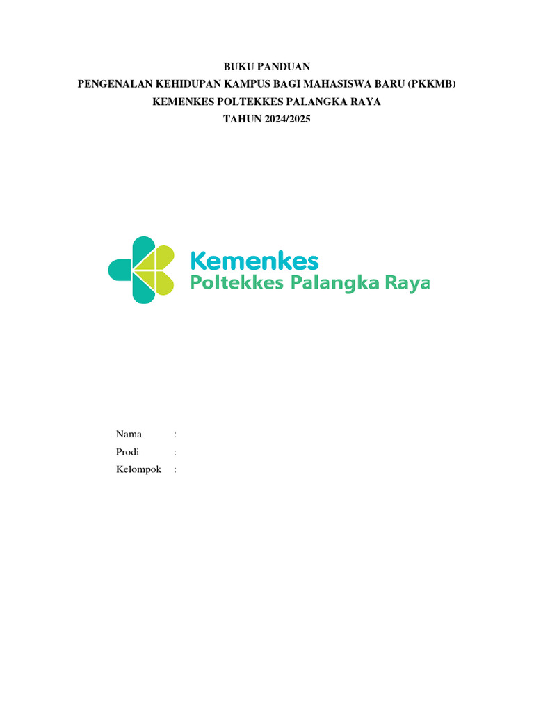 Buku Panduan PKKMB Poltekkes Pky 2024 | PDF | Karier & Perkembangan