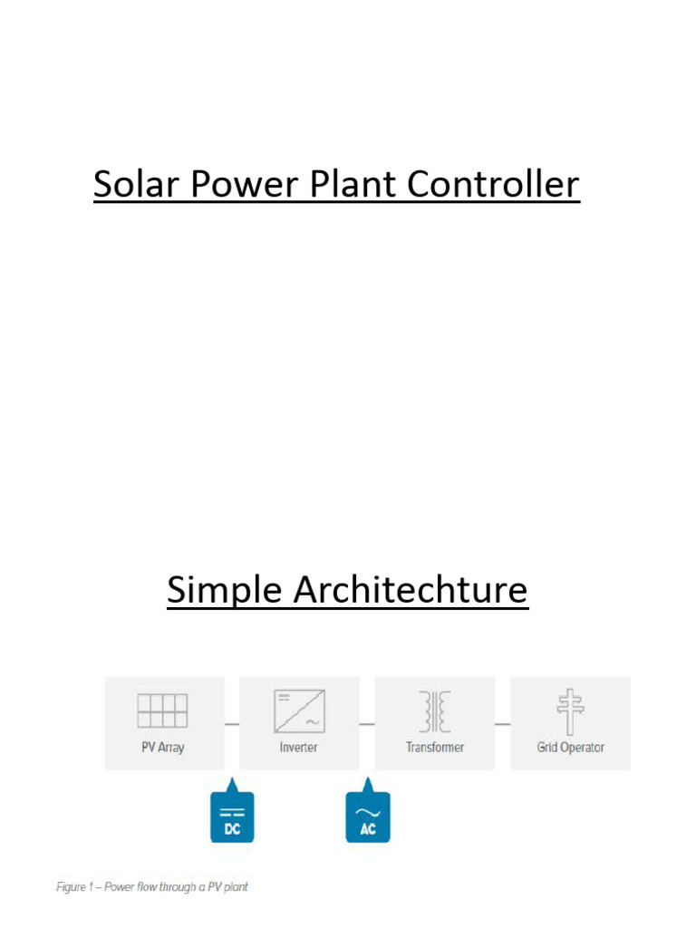 Solar Power Plant Controller | PDF | Photovoltaics | Electrical Grid