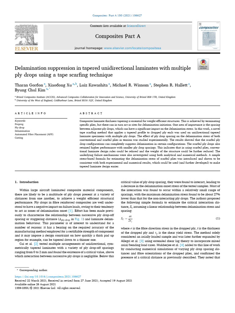 2021-Delamination Suppression in Tapered Unidirectional Laminates With ...