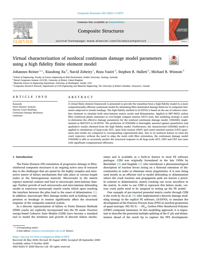 2021-Virtual Characterization of Nonlocal Continuum Damage Model ... 2021-Virtual Characterization of Nonlocal Continuum Damage Model ...